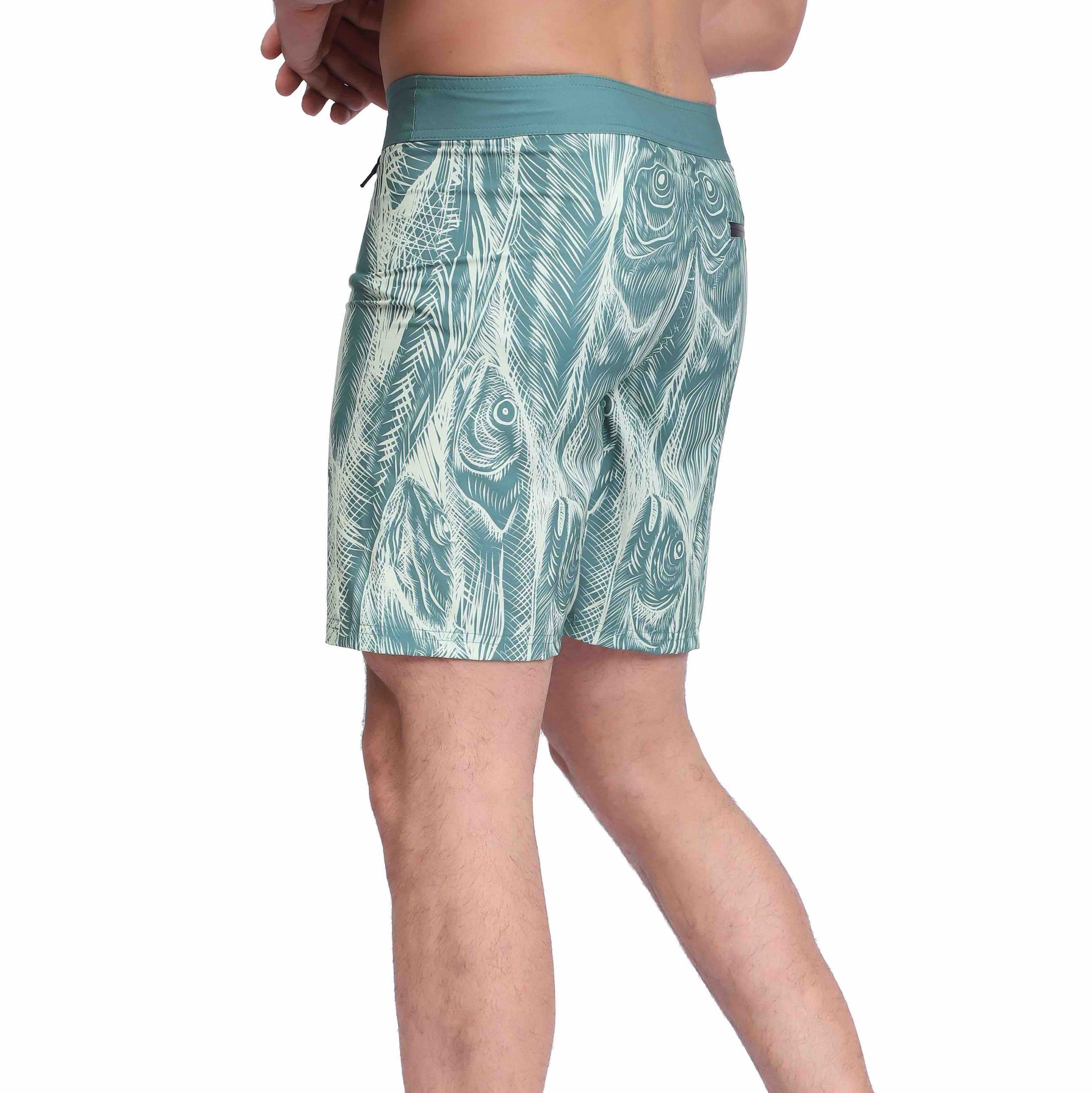 Mens Quick Dry Solid 4 Way Stretch Swim Trunks Swimwear Bathing Suits ...